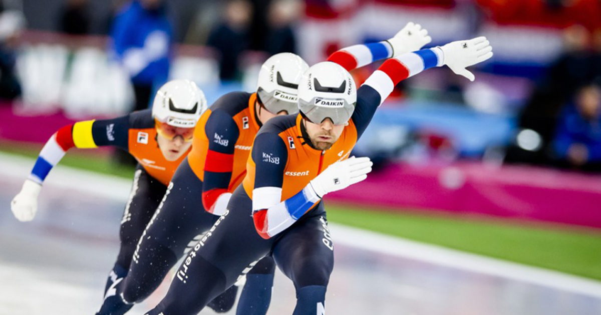 Schaatsen (mannen) ploegenachtervolging kwartfinales | TeamNL